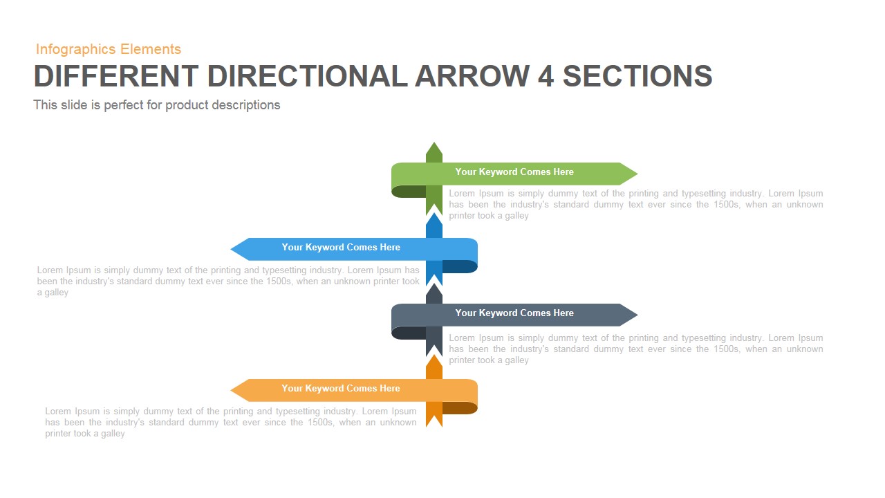 Different Directional Arrow PowerPoint Template & Keynote - Slidebazaar Different Directional Arrow PowerPoint Template & Keynote - Slidebazaar