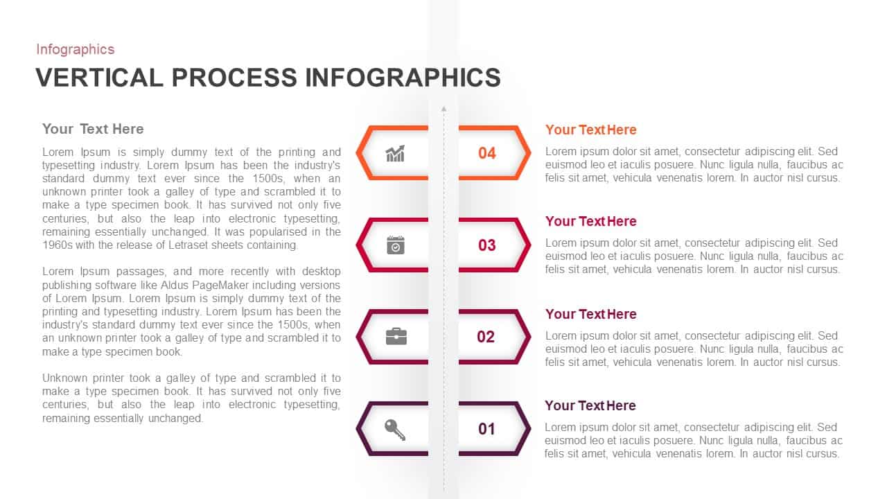 4 Step Vertical Process PowerPoint Template - Slidebazaar 4 Step Vertical Process PowerPoint Template - Slidebazaar
